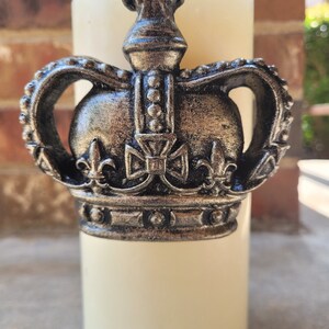 Royal Crown Candle Pin With Cross Top, PICK YOUR COLOR, Tuscan French ...