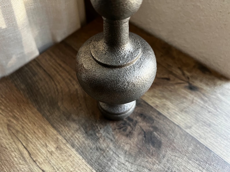 Cast Iron Finial | PICK YOUR COLOR | Modern, Eclectic, Contemporary ...