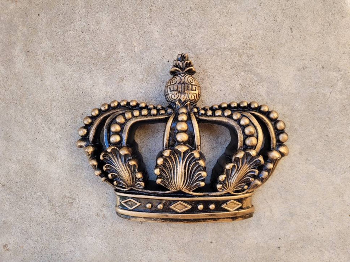 Crown Wall Plaque | PICK YOUR COLOR | Castle Decor | Fleur De Lis Royal ...