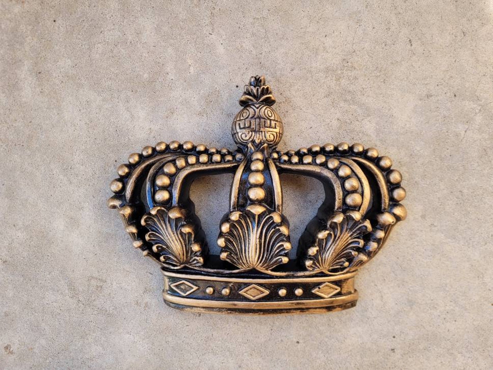 Crown Wall Plaque | PICK YOUR COLOR | Castle Decor | Fleur De Lis Royal ...