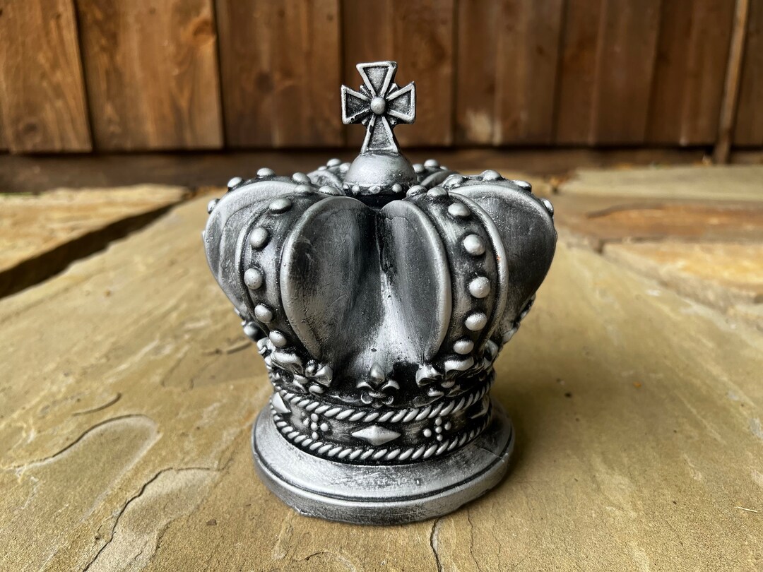 Crown Finial With Cross Top - PICK COLOR - Old World Tuscan Medieval ...