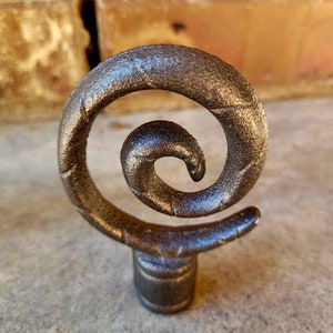 THREE Contemporary Modern Swirl Spear Finials Trio | Fence Decor | PICK ...