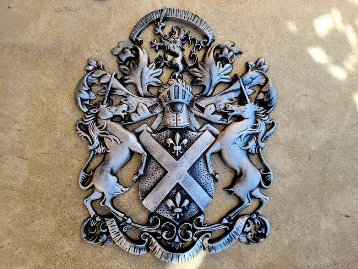 Coat of Arms Wall Plaque Family Crest Design Heraldry PICK - Etsy