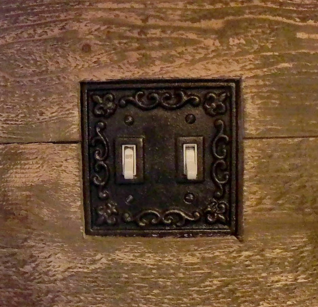 Double Toggle Switch Plate Cover - PICK YOUR COLOR - Two Toggle Switch ...