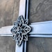 Large Silver Iron Wall Cross. Handmade and Hand Painted. 36 Inches Tall ...