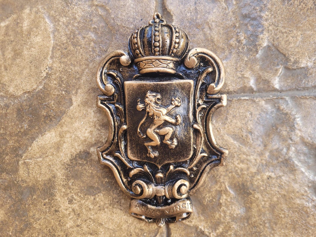 Lion Shield Wall Plaque | PICK YOUR COLOR | Wall Decor | Medieval | Old ...