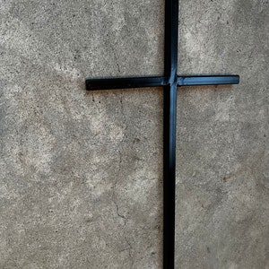Iron Wall Cross. Handmade and Hand Painted. 18 Inches Tall. Original ...