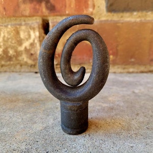 THREE Contemporary Modern Swirl Spear Finials Trio | Fence Decor | PICK ...