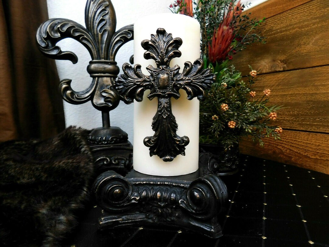 Cross Candle Pin | Cross | PICK YOUR COLOR | Candle Pick | Old World ...