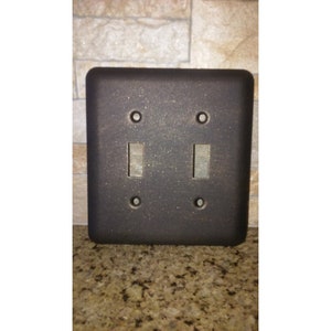 Metal, Double Light Switch Plate Cover - PICK YOUR COLOR - Double ...