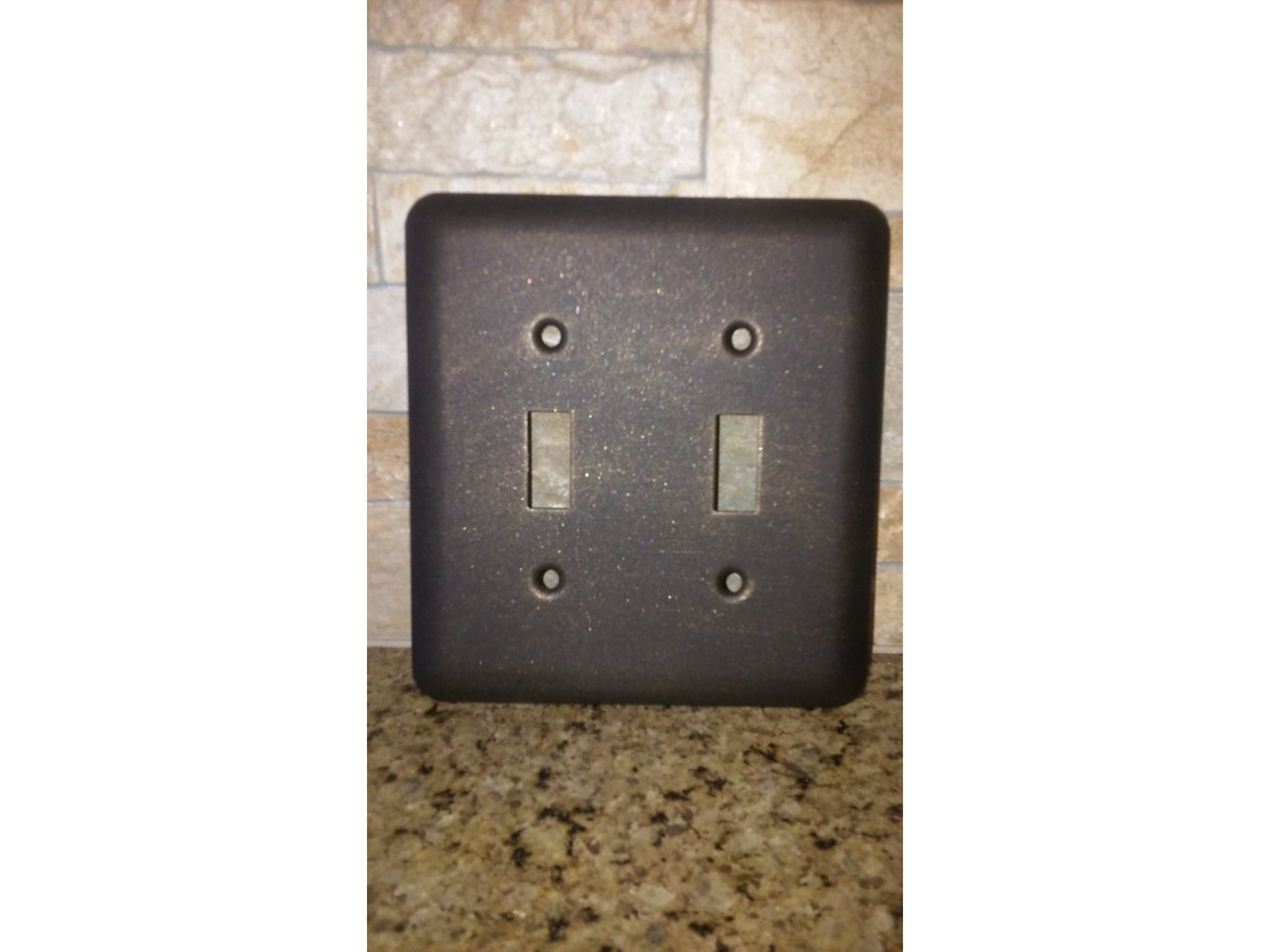 Metal Double Light Switch Plate Cover FREE USA SHIPPING | Etsy