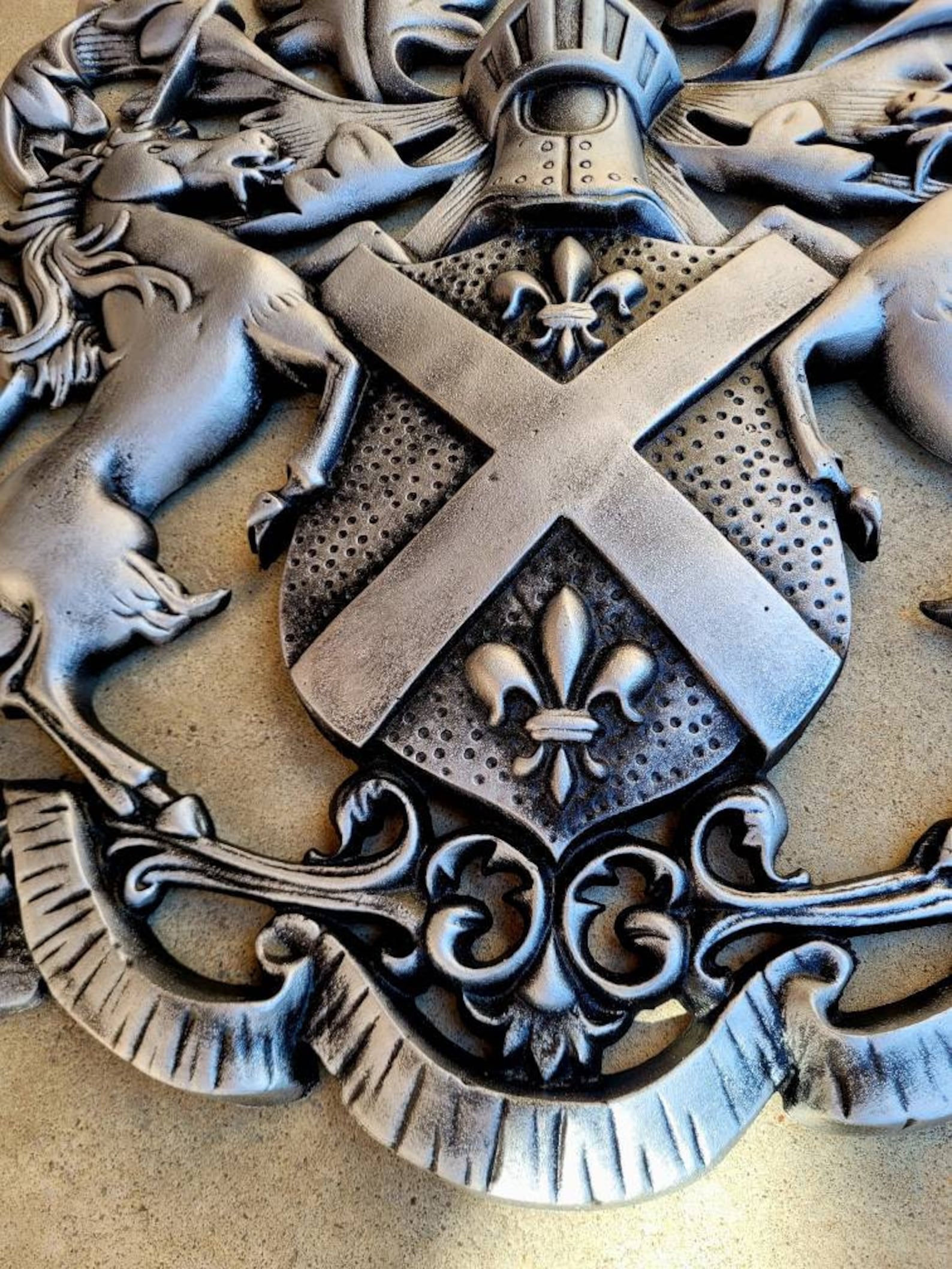 Coat of Arms Wall Plaque Family Crest Design Heraldry | PICK YOUR COLOR ...