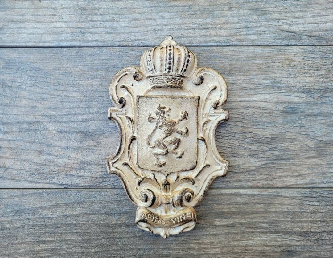 Lion Shield Wall Plaque | PICK YOUR COLOR | Wall Decor | Medieval | Old ...