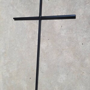 Large Iron Wall Cross. Handmade and Hand Painted. 36 Inches Tall ...