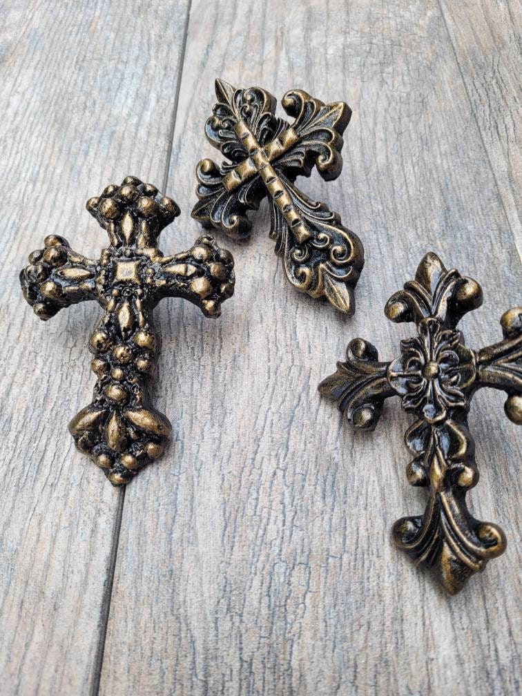 SET of 3 Cross Candle Pins PICK Your COLOR Candle Picks | Etsy