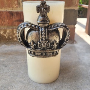 Royal Crown Candle Pin With Cross Top, PICK YOUR COLOR, Tuscan French ...