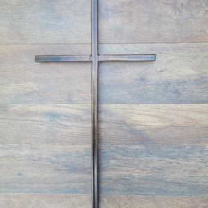Iron Wall Cross. Handmade and Hand Painted. 18 Inches Tall. Original ...