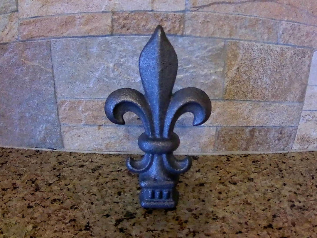 Cast Iron | Fleur De Lis Finial | PICK YOUR COLOR | Fencing Finials ...
