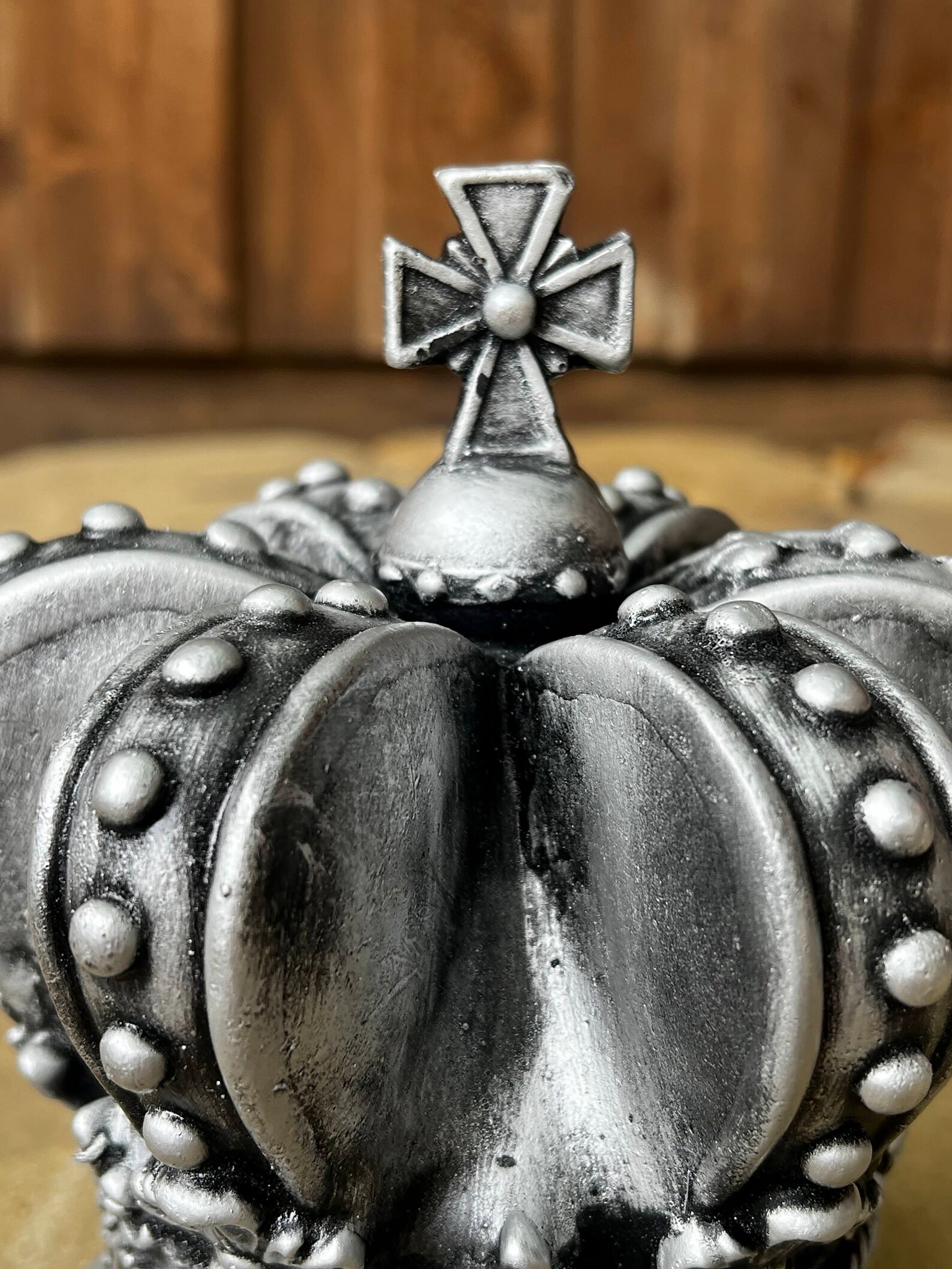 Crown Finial With Cross Top - PICK COLOR - Old World Tuscan Medieval ...