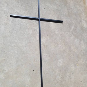 Large Iron Wall Cross. Handmade and Hand Painted. 36 Inches Tall ...