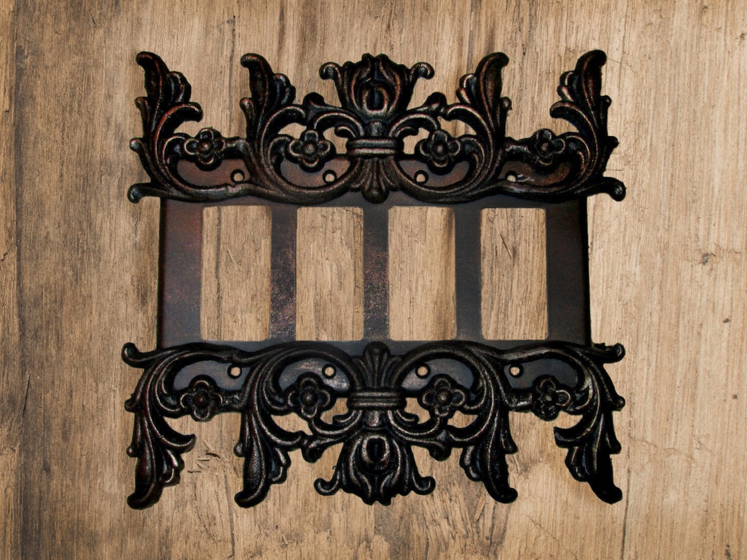 Quad Rocker Plate Cover - PICK YOUR COLOR - 4 Gang Rocker - Old World ...