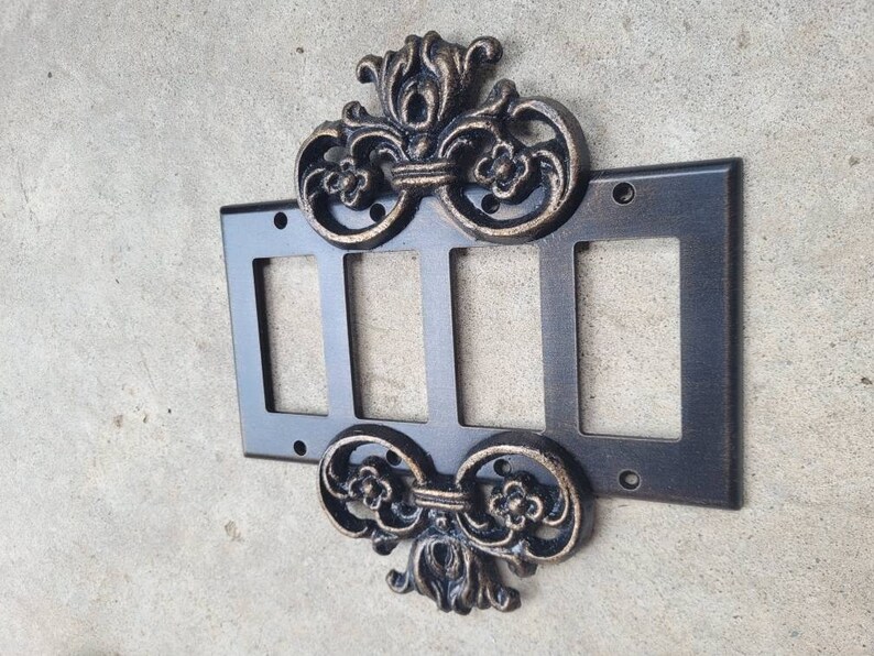Quad Rocker Plate Cover - PICK YOUR COLOR - 4 Gang Rocker - Old World ...