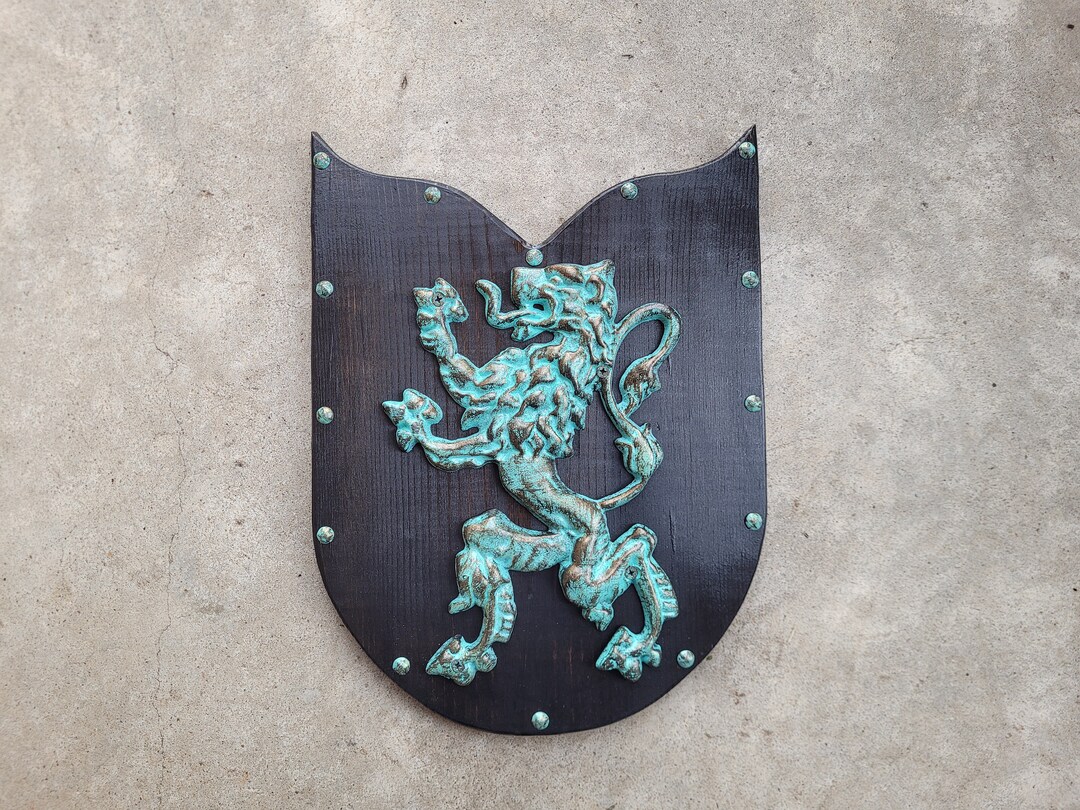 Lion Shield Wall Plaque - Etsy