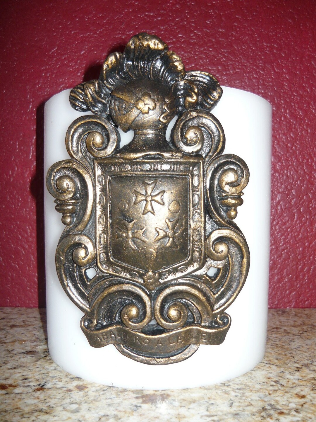 Shield Candle Pin PICK YOUR COLOR Knight Shield - Etsy