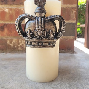 Royal Crown Candle Pin With Cross Top, PICK YOUR COLOR, Tuscan French ...