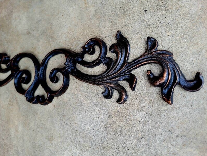 24 " Cast Iron Topper | PICK YOUR COLOR | Pediment | Wall Plaque | Old ...