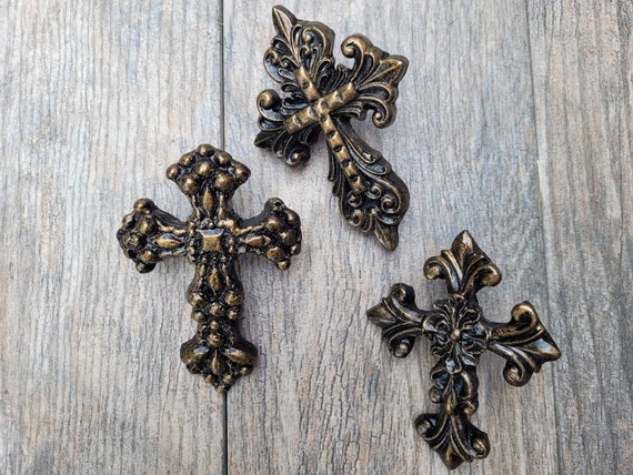 SET of 3 Cross Candle Pins PICK Your COLOR Candle Picks | Etsy