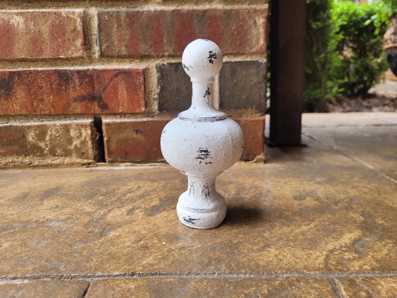 Cast Iron Finial | PICK YOUR COLOR | Modern, Eclectic, Contemporary ...