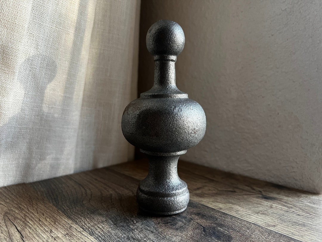 Cast Iron Finial | PICK YOUR COLOR | Modern, Eclectic, Contemporary ...