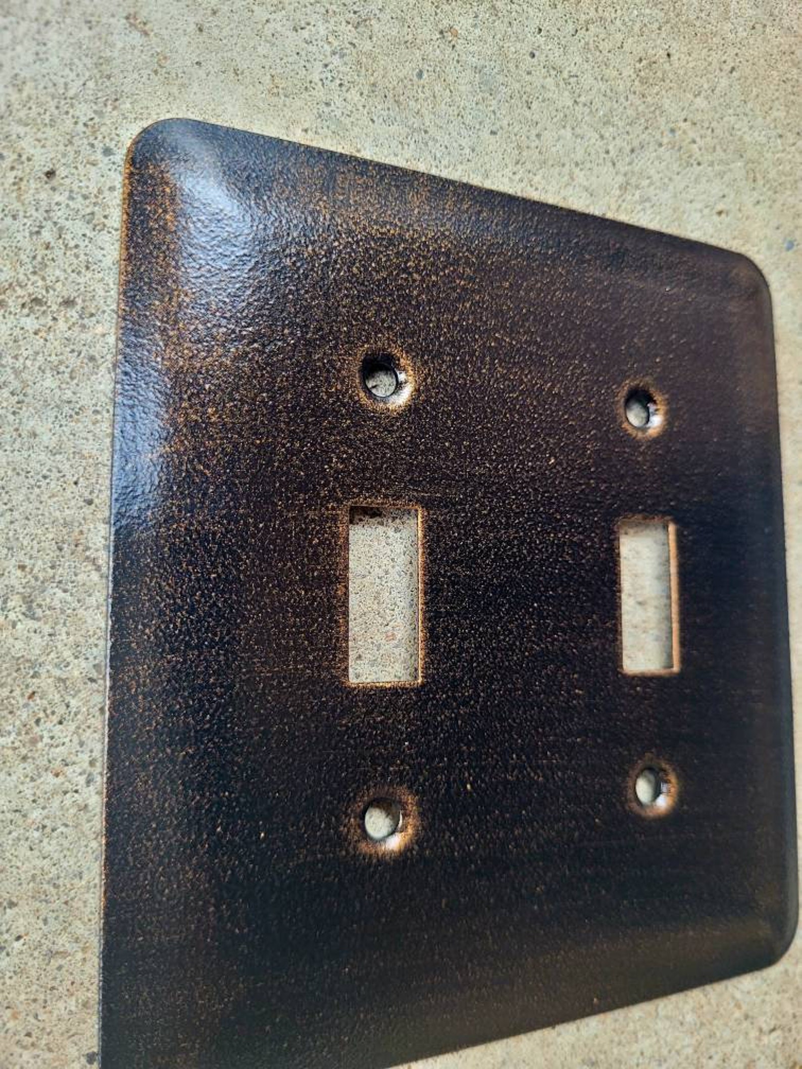 Metal Double Light Switch Plate Cover PICK YOUR COLOR - Etsy