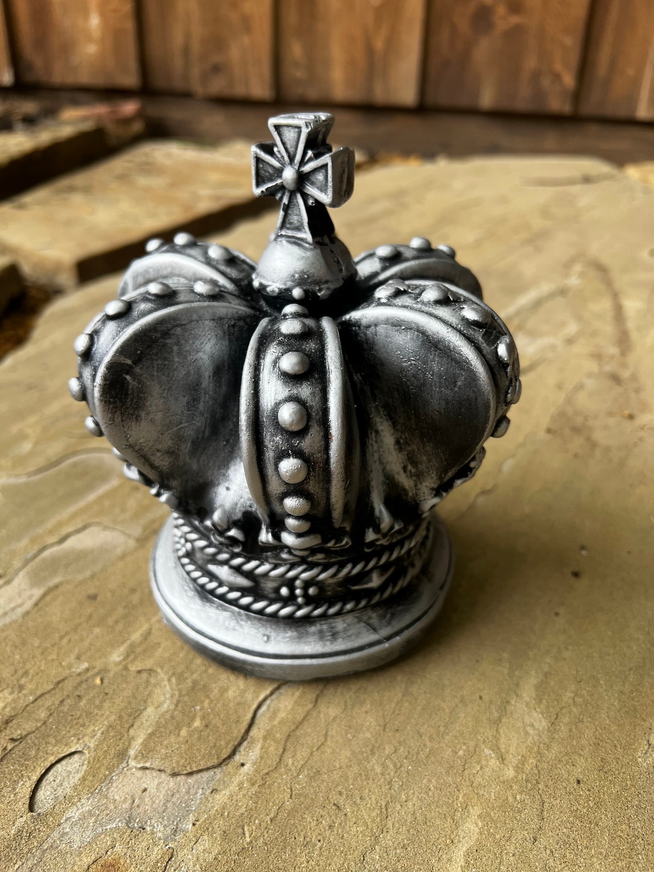 Crown Finial With Cross Top - PICK COLOR - Old World Tuscan Medieval ...