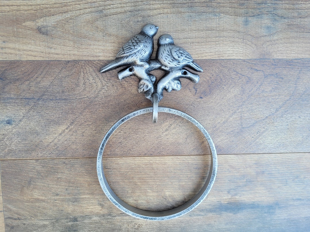 Birds Towel Hook, Bathroom Towel Hanger, Nature, Wall Hook, Bath Towel ...