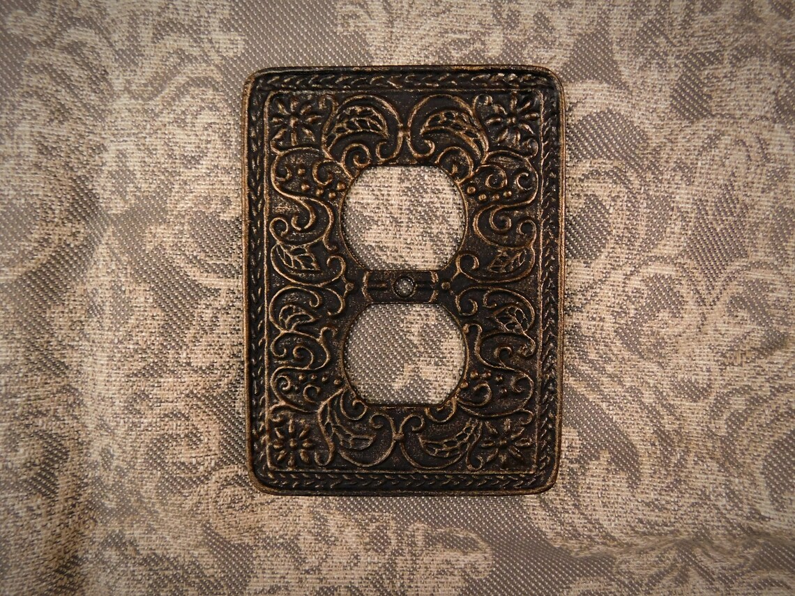 Ornate Outlet Switch Cover PICK YOUR COLOR Plug Cover for - Etsy