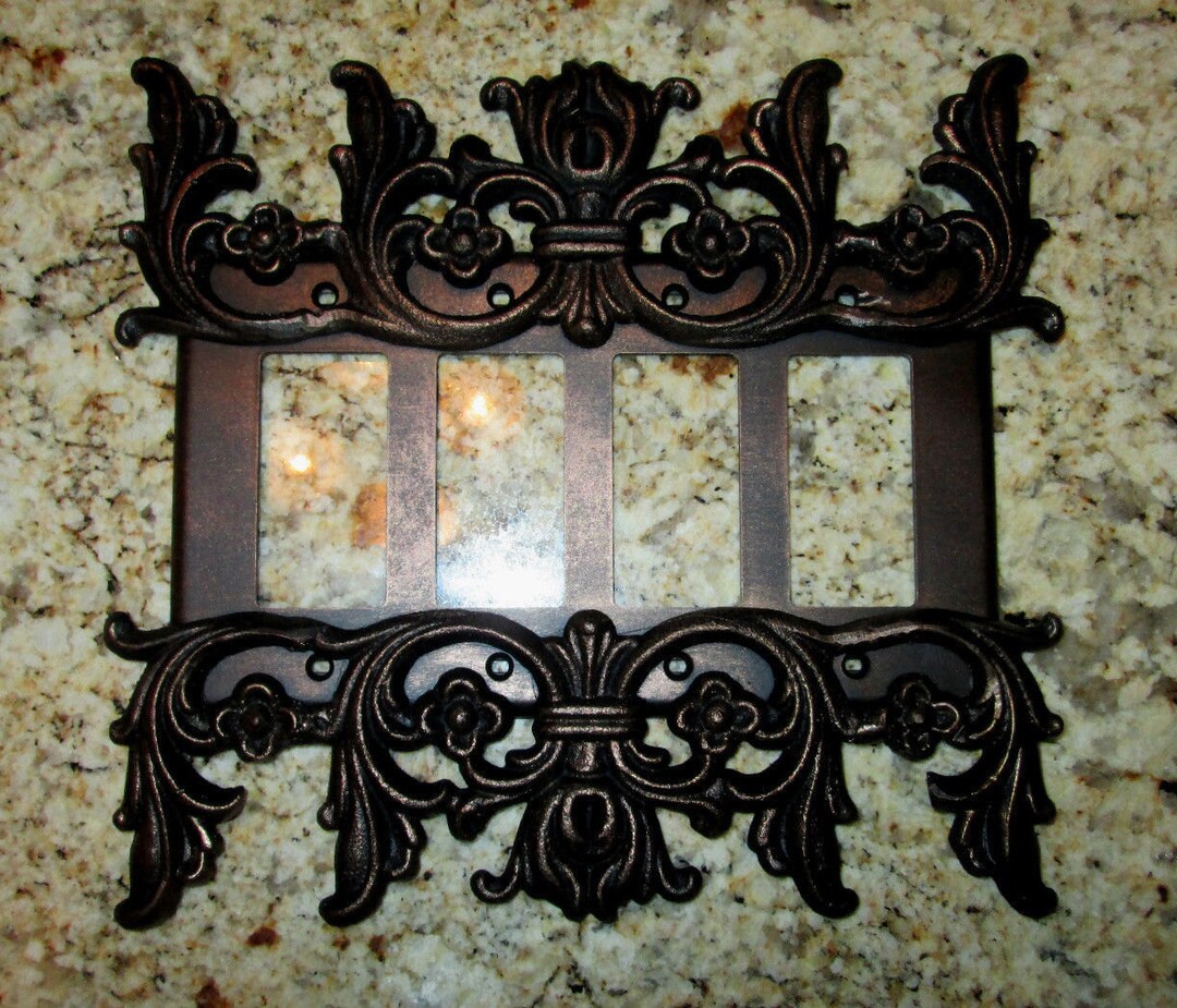 Quad Rocker Plate Cover PICK YOUR COLOR 4 Gang Rocker - Etsy