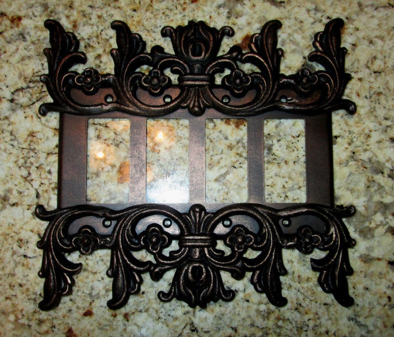 Quad Rocker Plate Cover PICK YOUR COLOR 4 Gang Rocker - Etsy