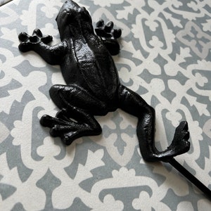 Frog Wall Hook | PICK YOUR COLOR | Cast Iron Wall Coat Rack | Nature ...