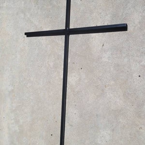 Large Iron Wall Cross. Handmade and Hand Painted. 36 Inches Tall ...