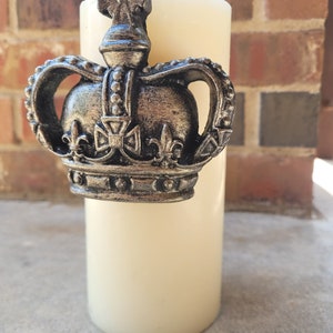 Royal Crown Candle Pin With Cross Top, PICK YOUR COLOR, Tuscan French ...