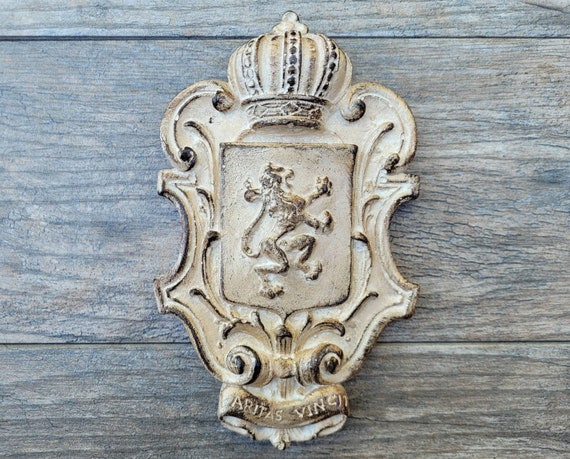 Lion Shield Wall Plaque Pick Your Color Wall Decor - Etsy