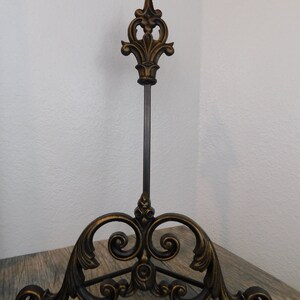 Heavy Fancy Iron Scroll Easel | PICK YOUR COLOR | Fleur De Lis | Crown ...