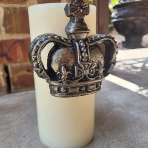 Royal Crown Candle Pin With Cross Top, PICK YOUR COLOR, Tuscan French ...