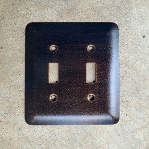 Metal, Double Light Switch Plate Cover - PICK YOUR COLOR - Double ...