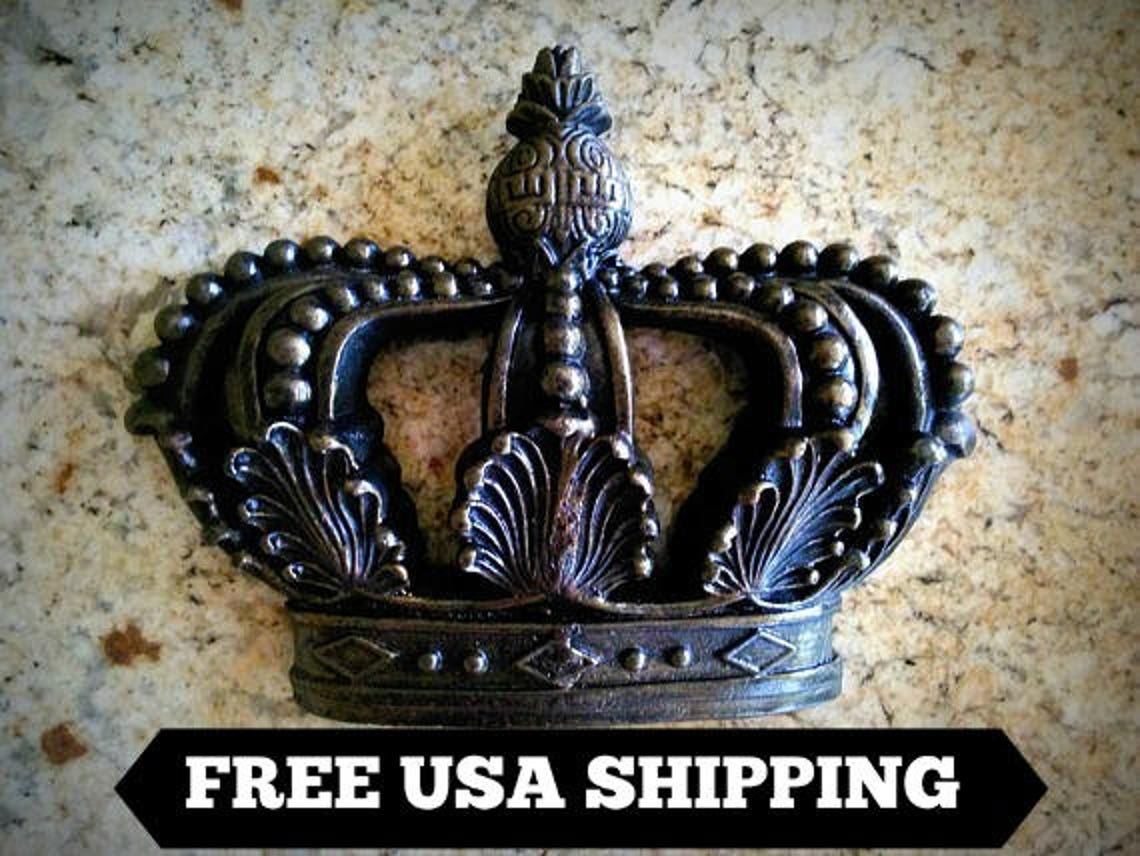 Crown Wall Plaque | PICK YOUR COLOR | Castle Decor | Fleur De Lis Royal ...