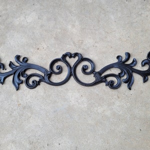 24 " Cast Iron Topper | PICK YOUR COLOR | Pediment | Wall Plaque | Old ...
