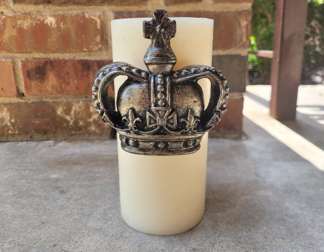 Royal Crown Candle Pin With Cross Top, PICK YOUR COLOR, Tuscan French ...
