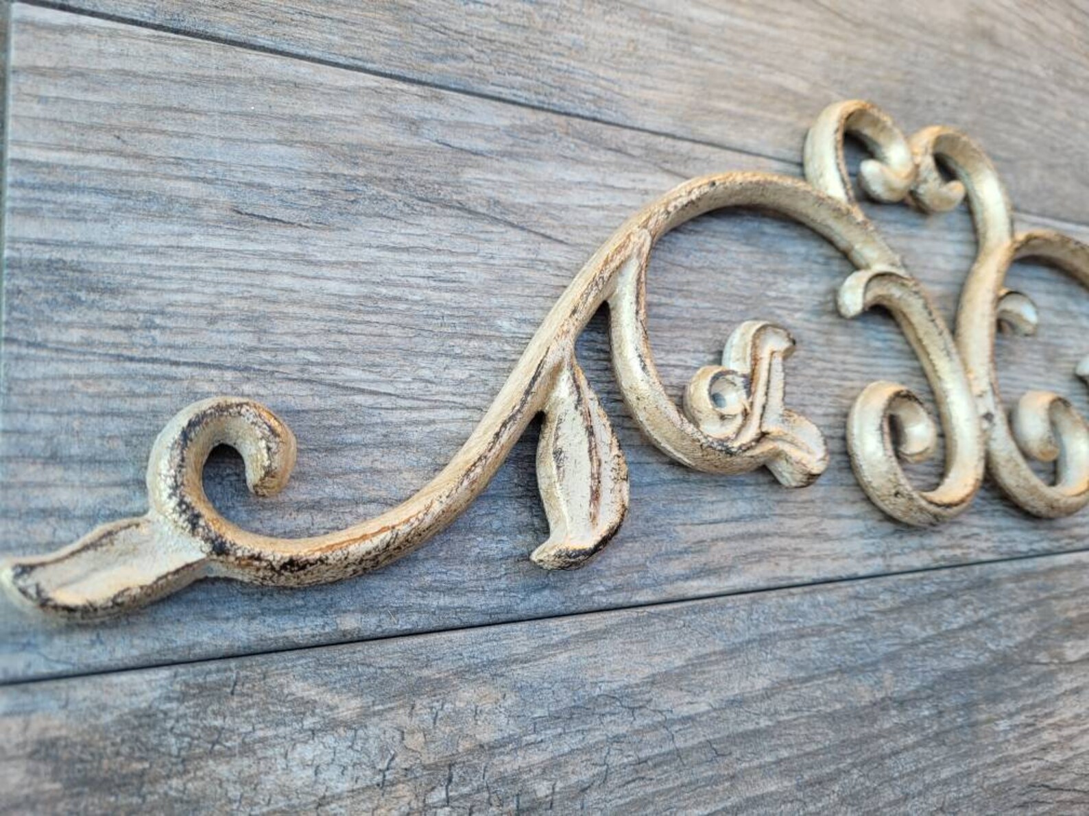 24 In. Cast Iron Topper Pediment Wall Plaque Old World - Etsy